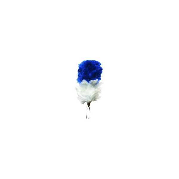 Blue/White Feather Hackle