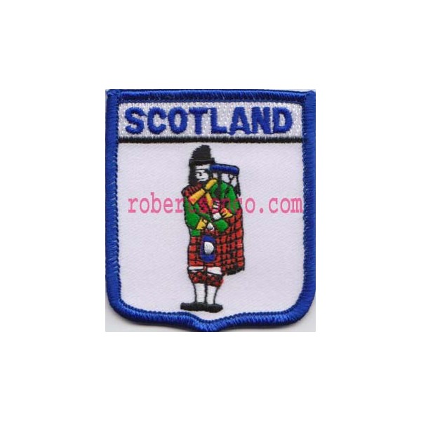 Scotland Piper Flag Embroidered Badge